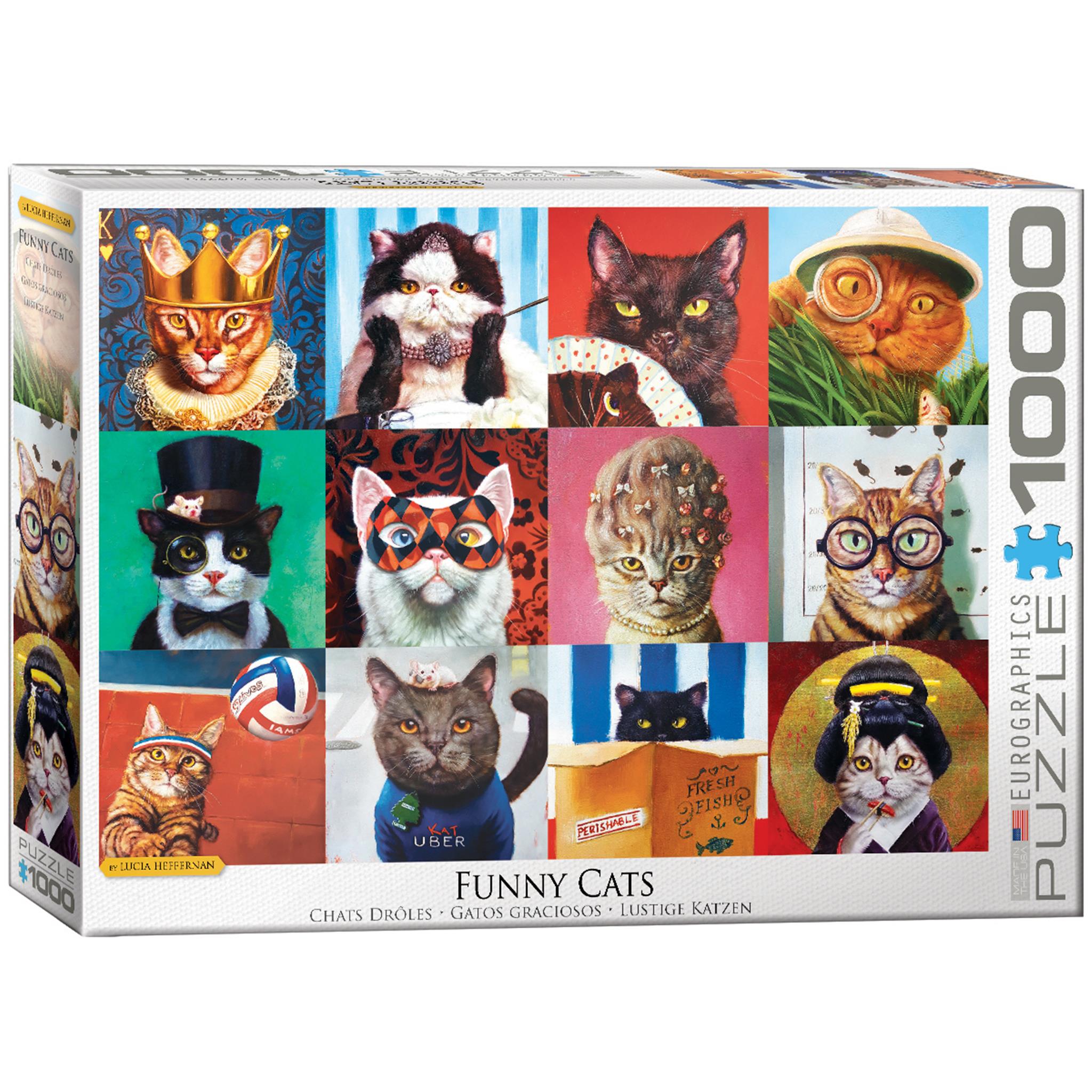 Funny Cats Puzzle (1000 Piece) by Eurographics 628136655224