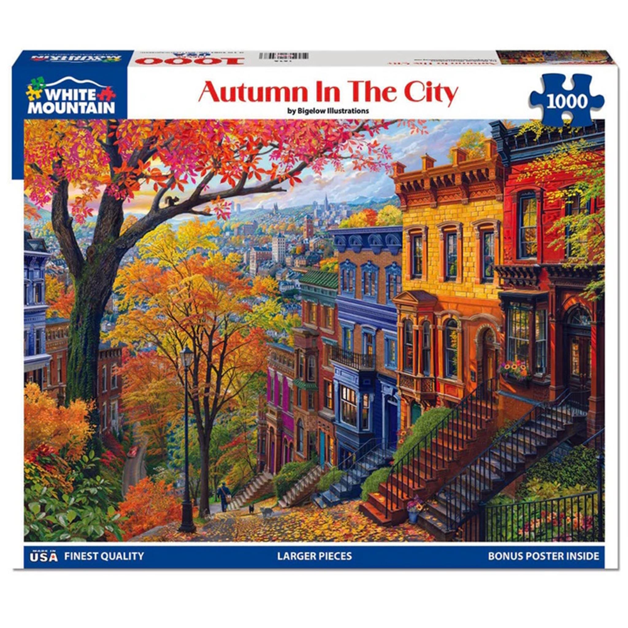 White Mountain Puzzles Autumn In The City 1000 Piece Puzzle