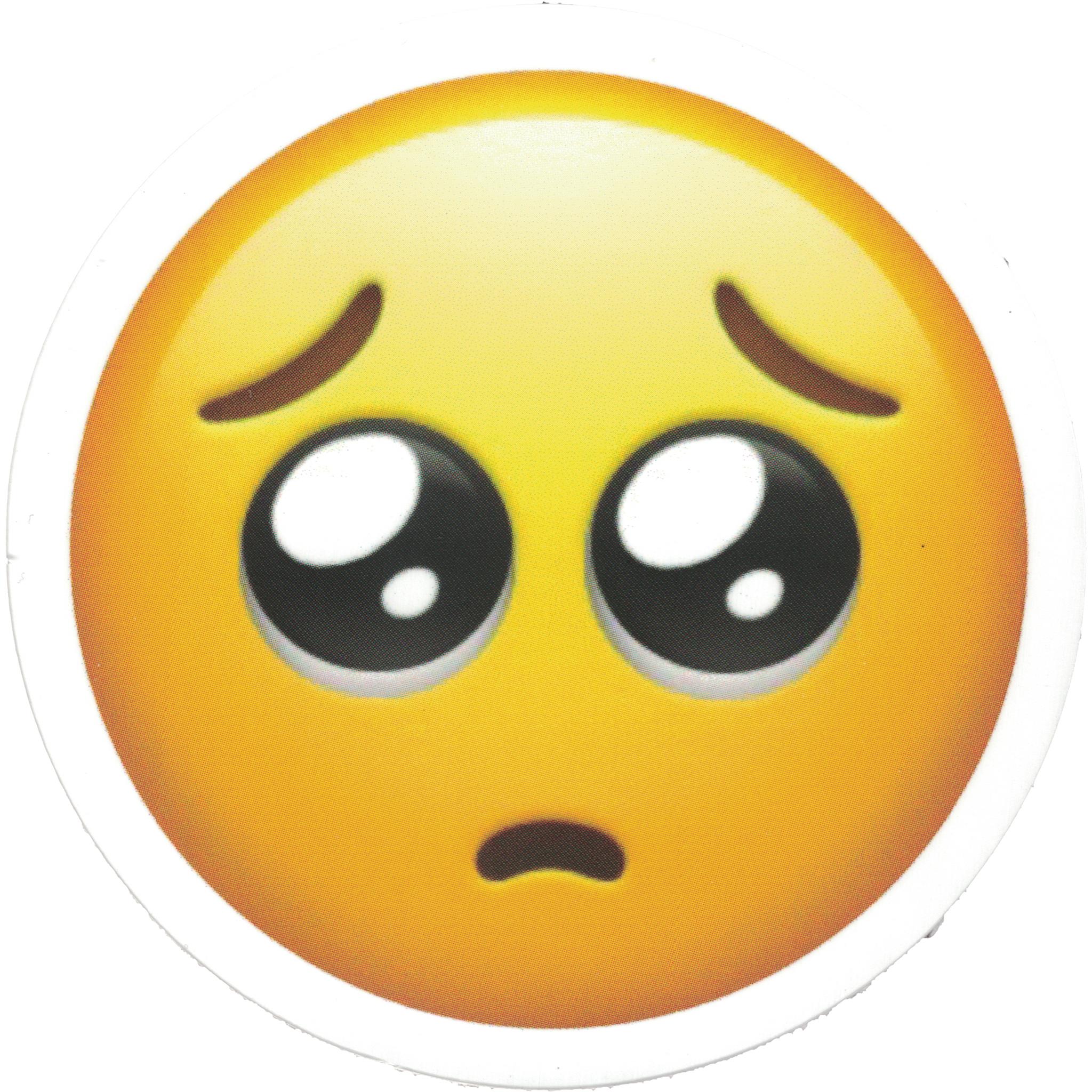 Puppy Dog Eyes Emoji Vinyl Sticker by | Calendar Club