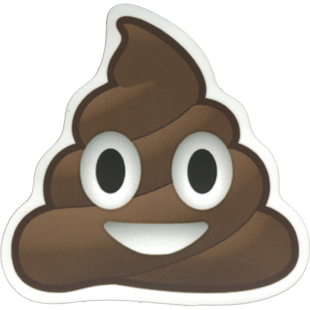 Poop Emoji Vinyl Sticker by | Calendar Club