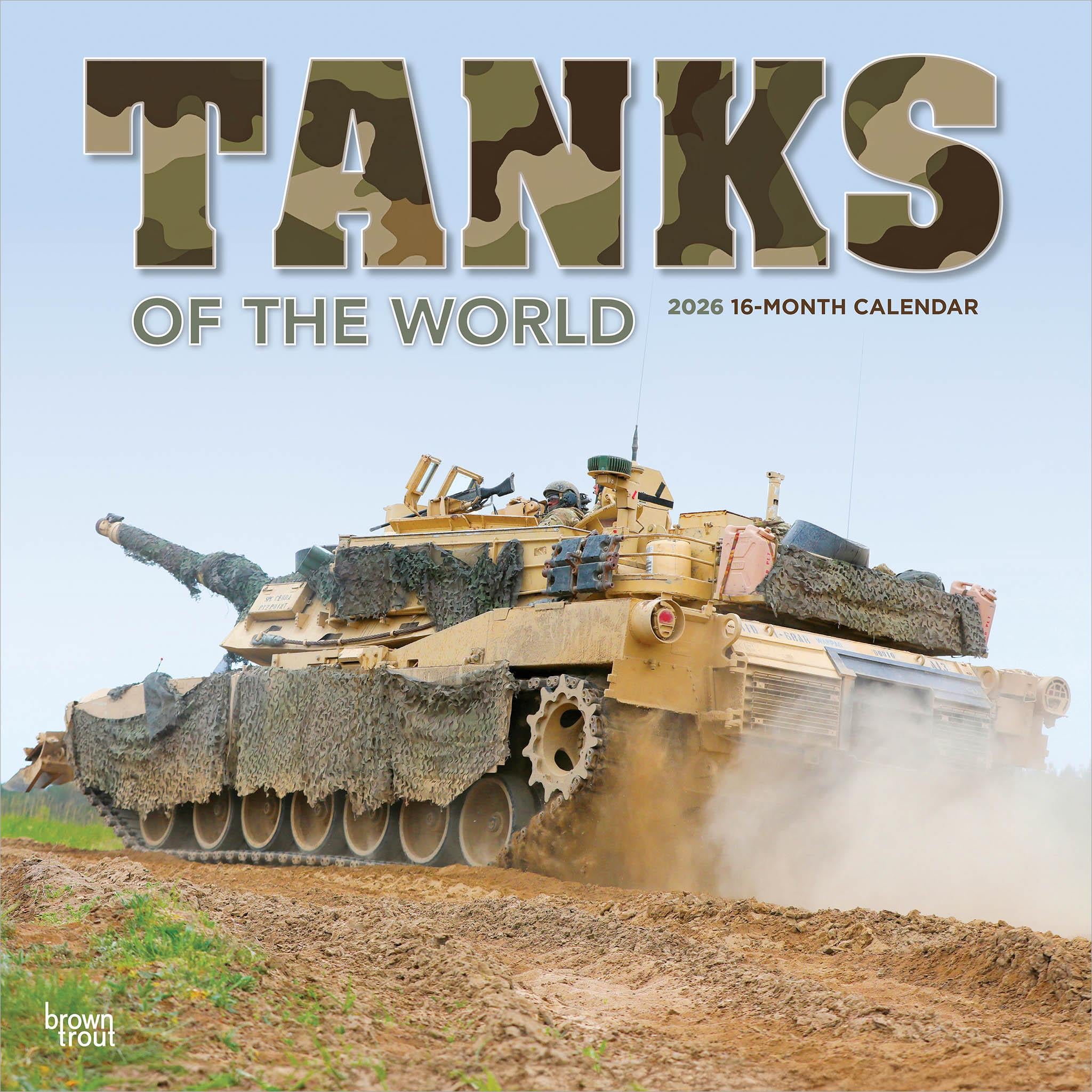 Tanks Of The World 2026 Wall Calendar