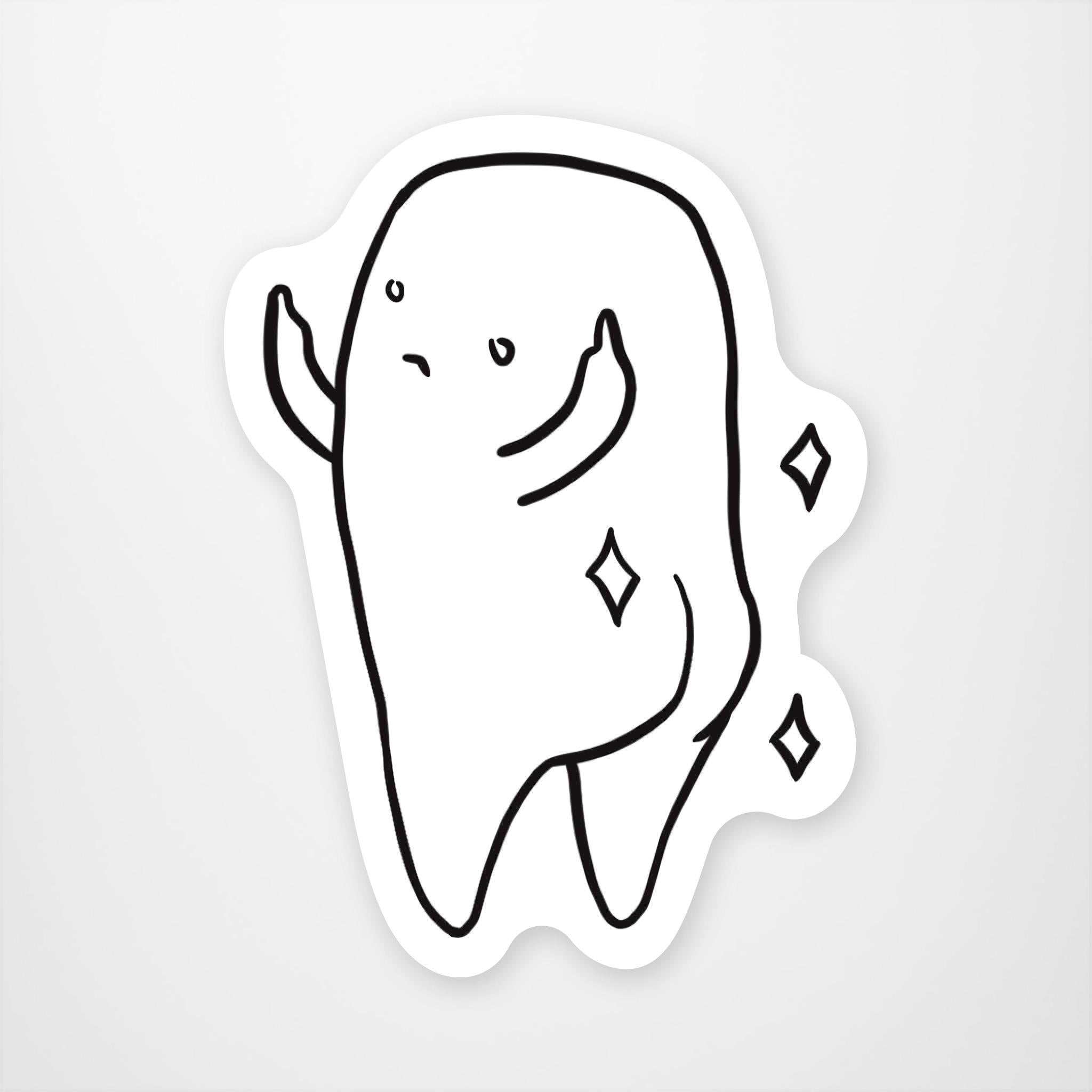 Cute Middle Finger Vinyl Sticker