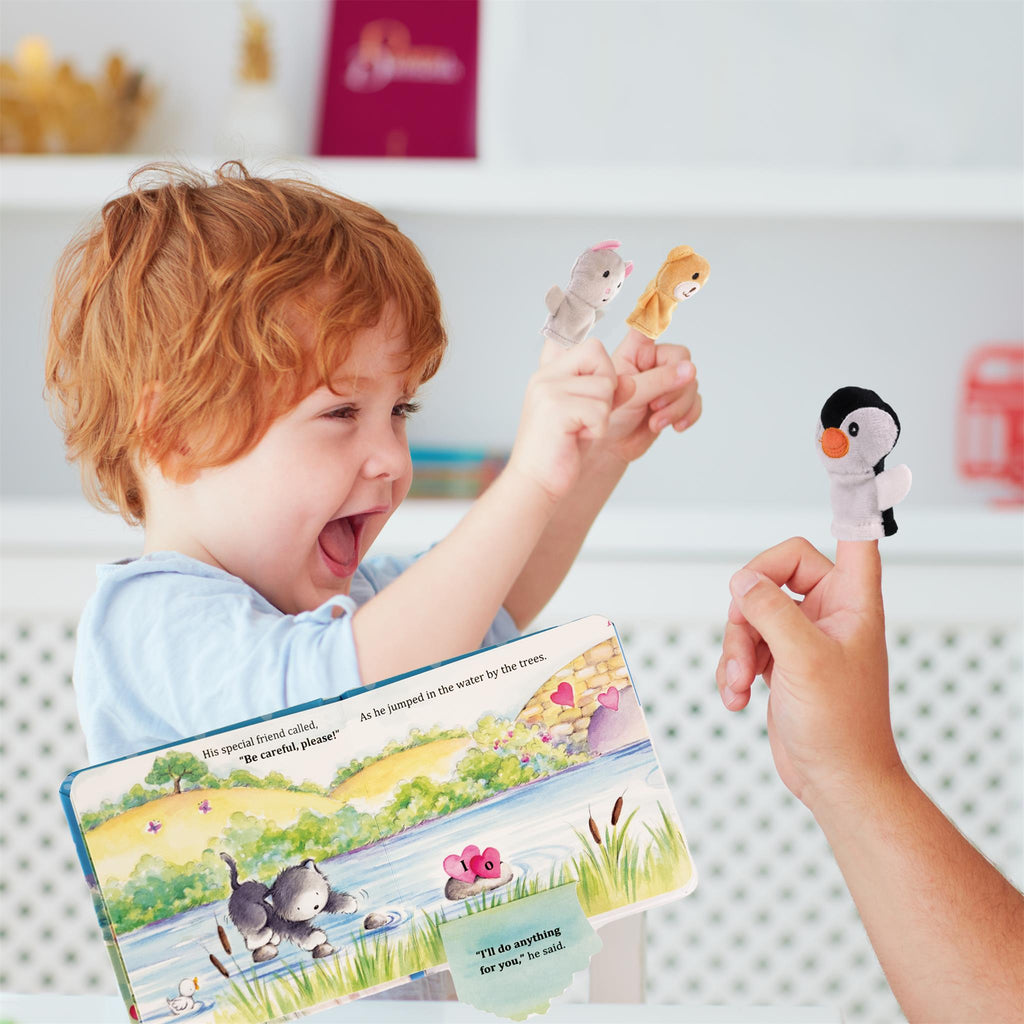 Animal Tales Book and Finger Puppet Playset