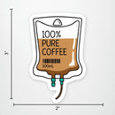 100% Pure Coffee Exclusive Vinyl Sticker
