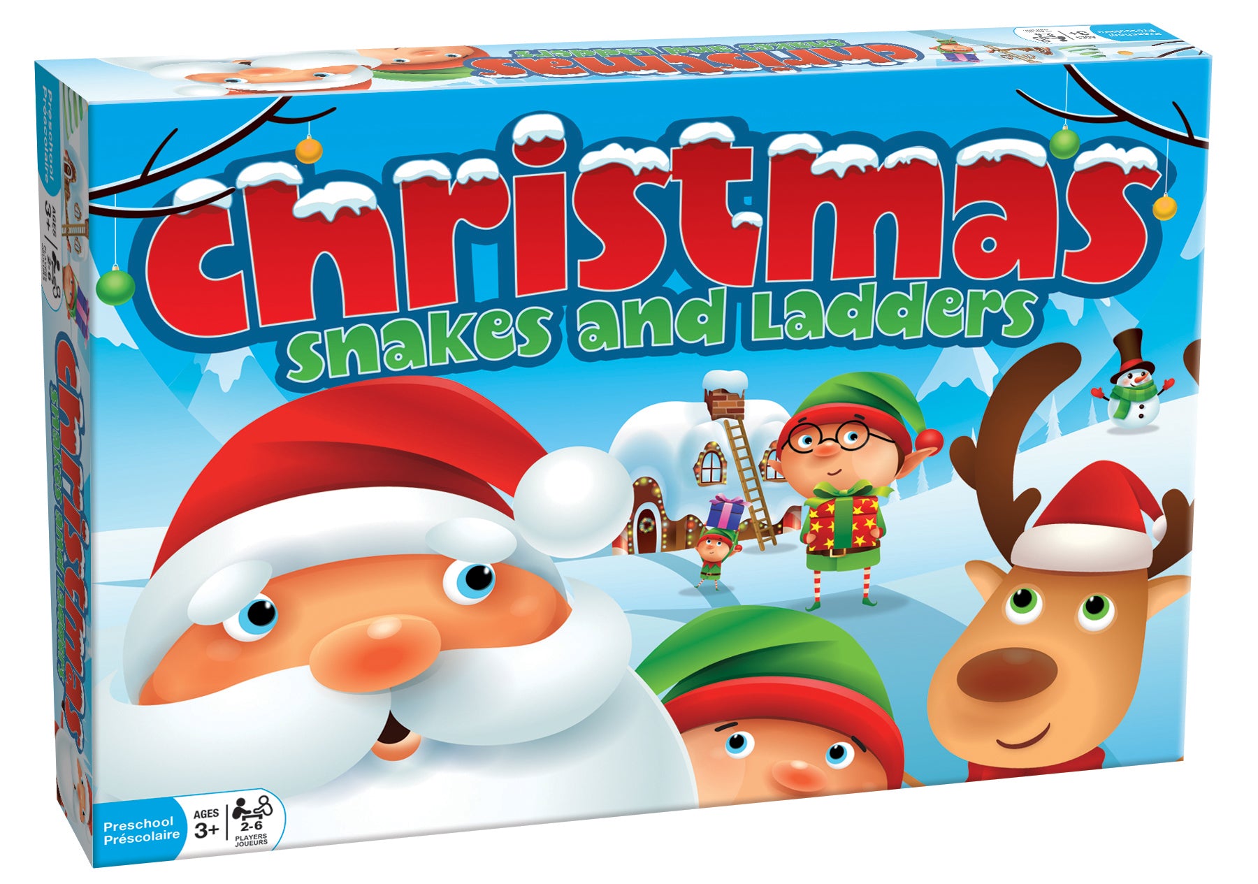 625012192385 Christmas Snakes and Ladders by Outset Media - Calendar Club