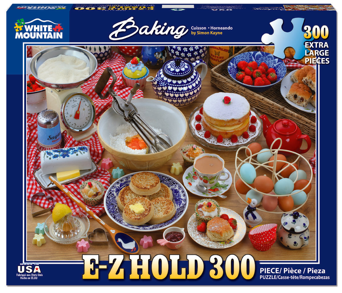 White Mountain Puzzles Baking 300 Piece Puzzle Easy Handling - Calendar ...