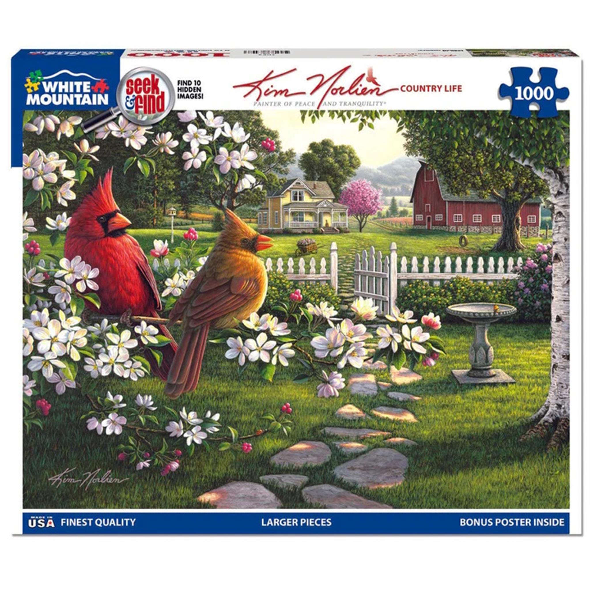 White Mountain Puzzles Country Life Seek And Find 1000 Piece Puzzle