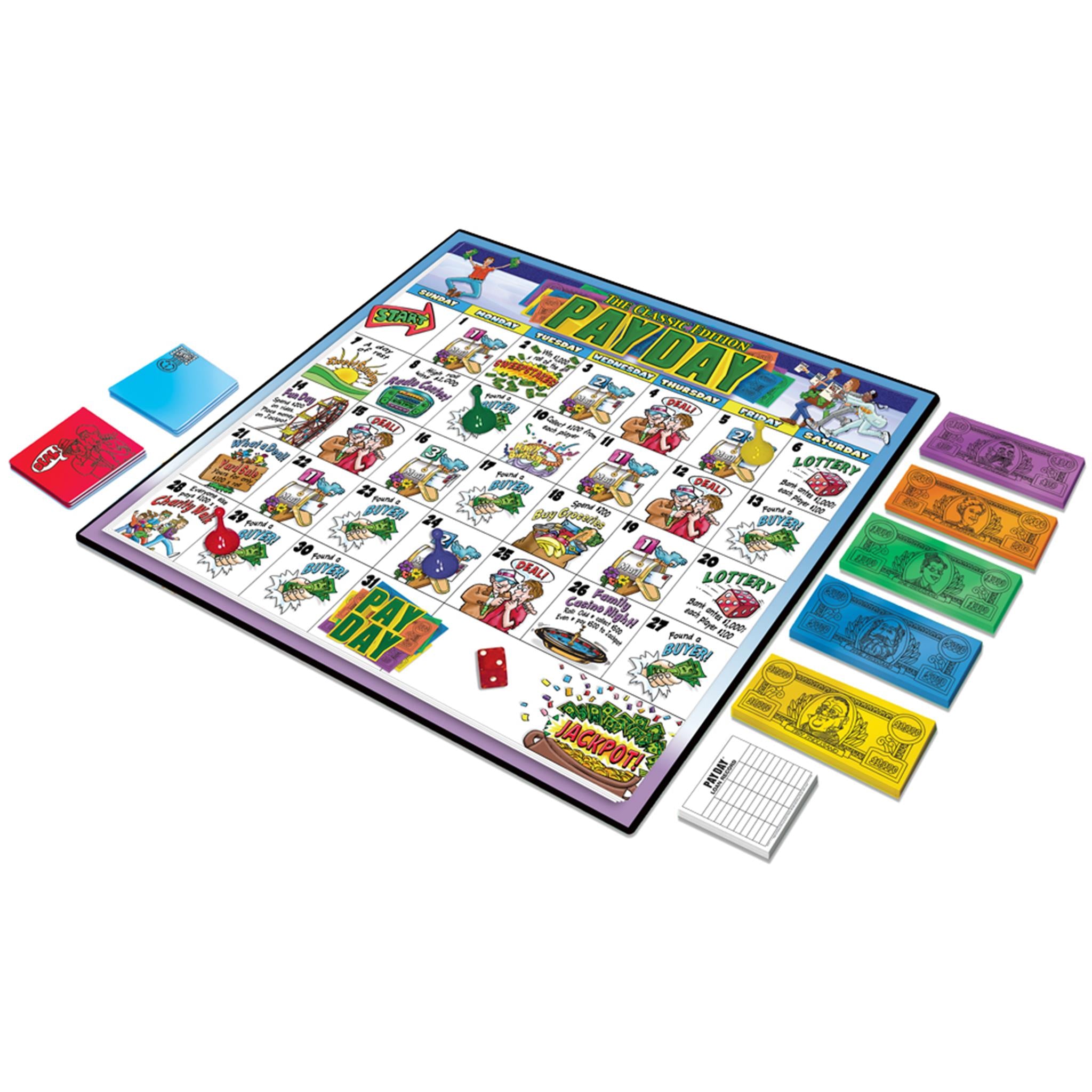 Pay Day Family Board Game by Winning Moves - Calendar Club 714043010871
