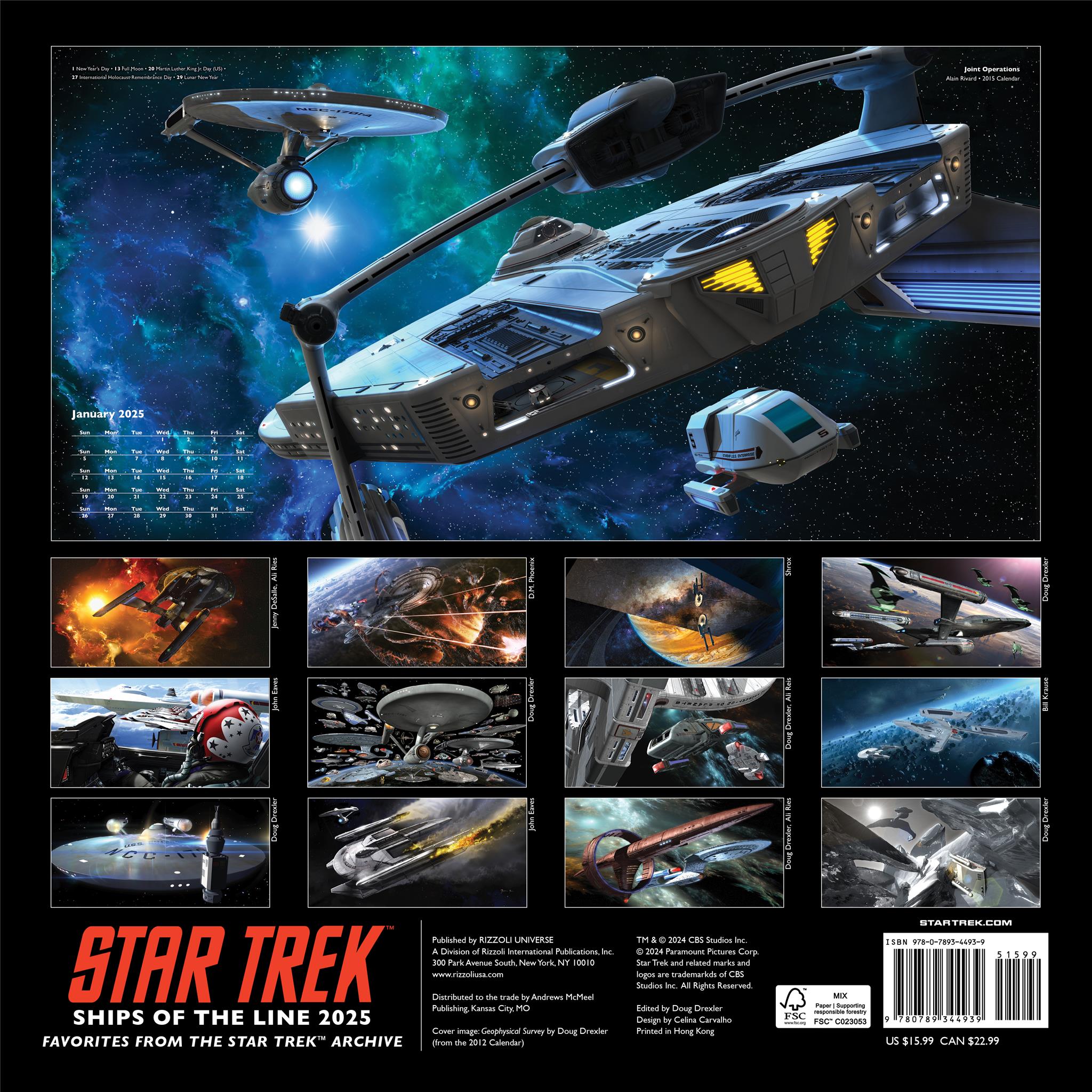 Star Trek Timelines Ship Ships Of The Line Calendars | Memory Beta,