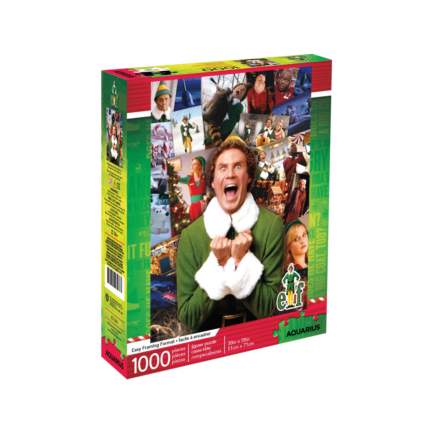 840391143883 Elf Collage 1000 Piece Puzzle AQUARIUS - Calendar Club