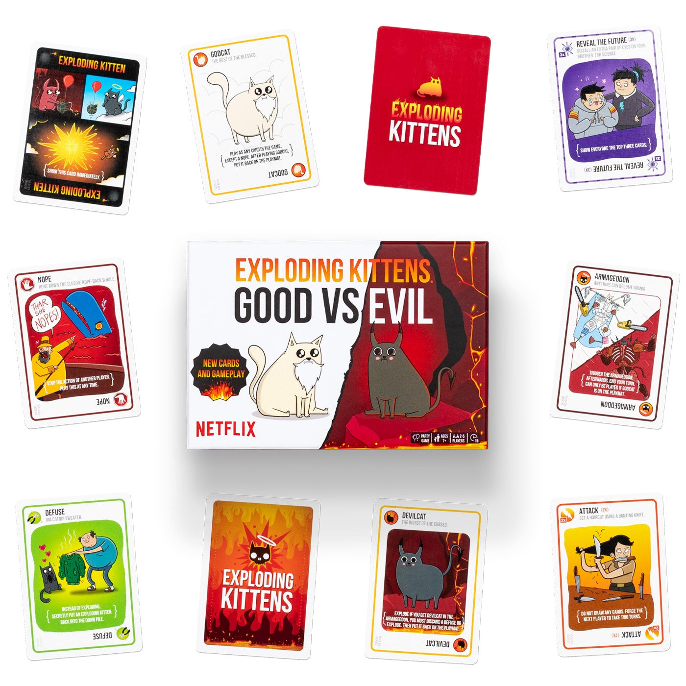 810083044255 Exploding Kittens Good vs Evil Exploding Kittens LLC - Calendar Club
