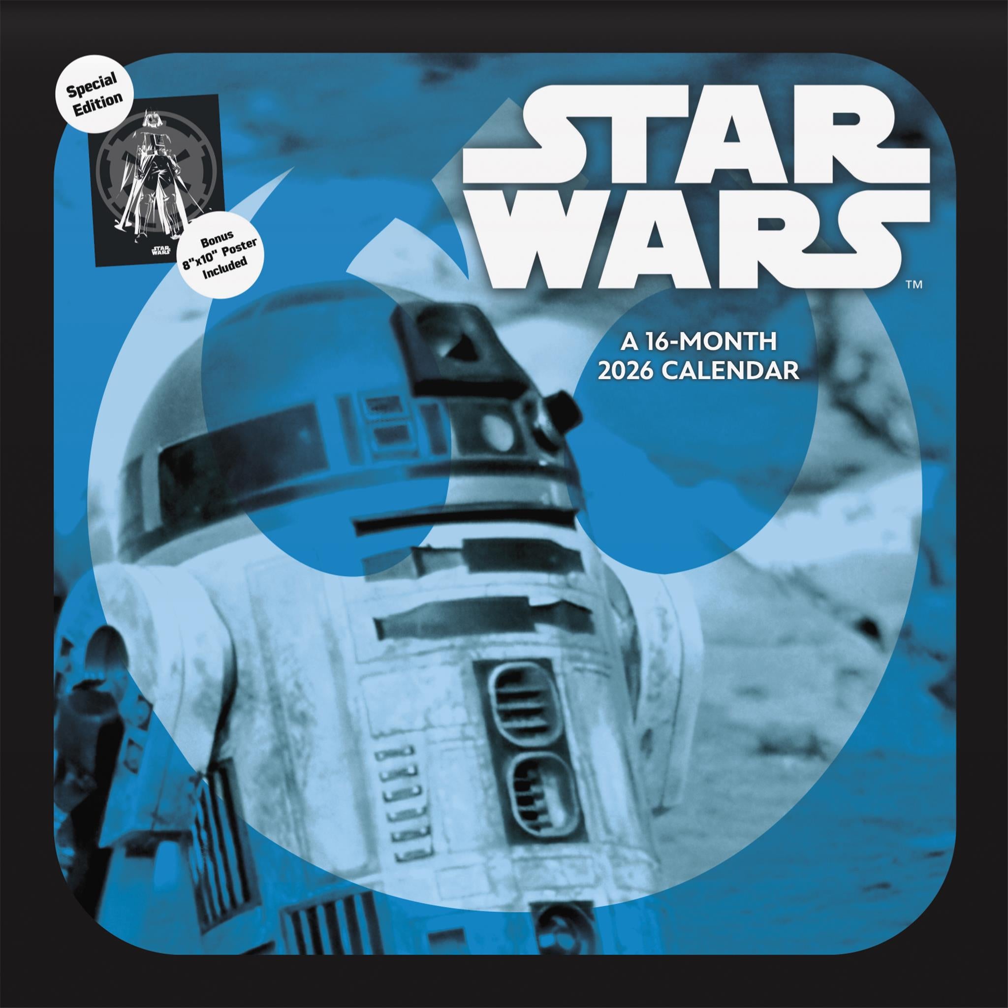 Star Wars Exclusive with Print 2026 Wall Calendar