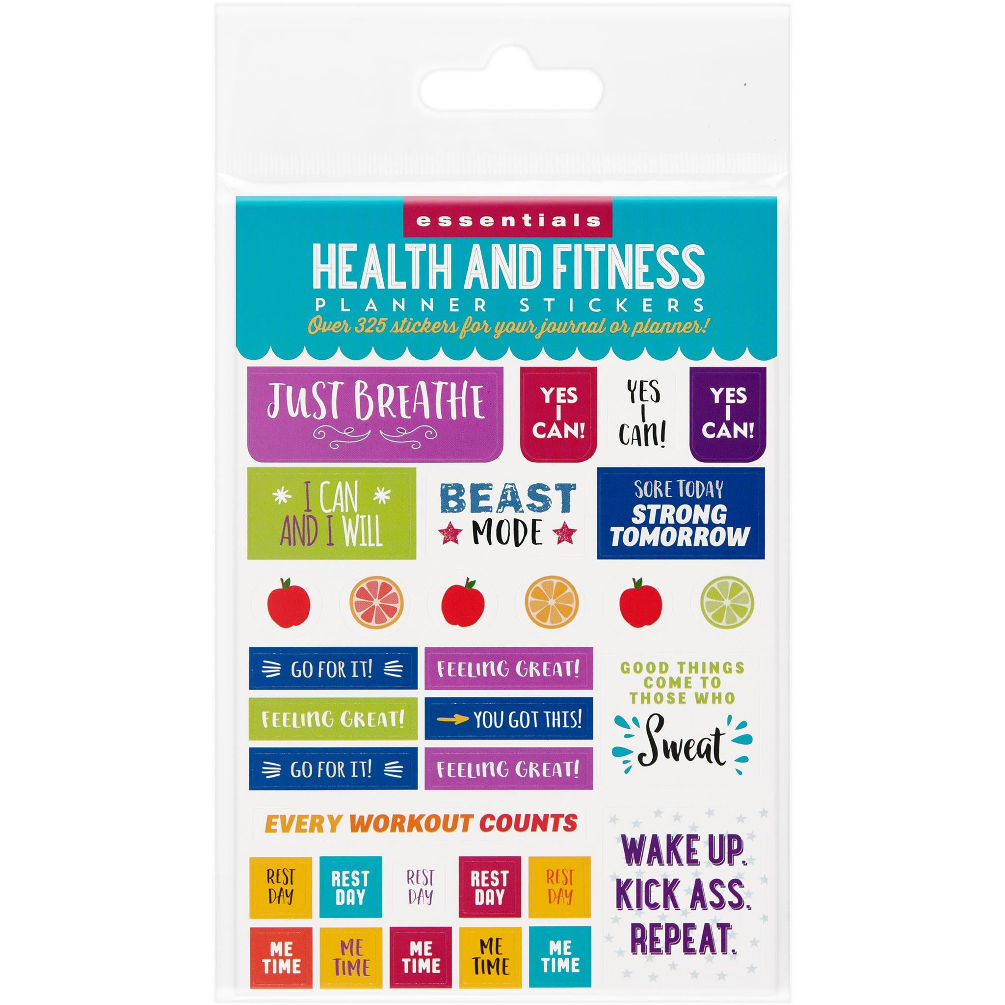 Heath and Fitness Planner Stickers by Peter Pauper Press